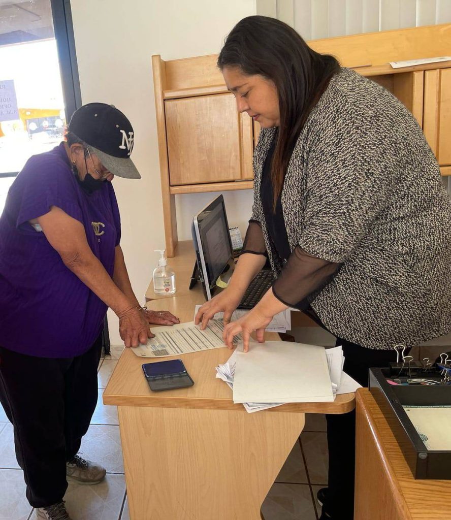 Registro de una persona Adulta Mayor siendo la Sra. Rosa Gamez González ...