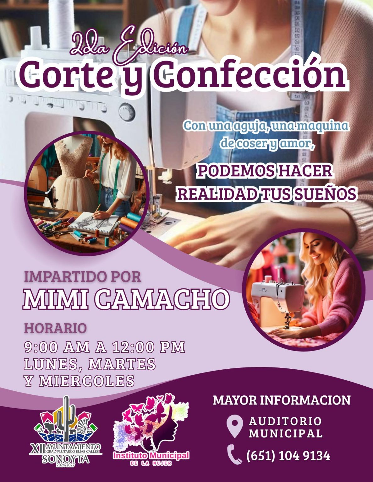 ¡Vuelve el curso de Corte y Confección! – 2da edición – Municipio de sonoyta